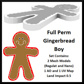 Second Life Marketplace - Full Perm Gingerbread Boy